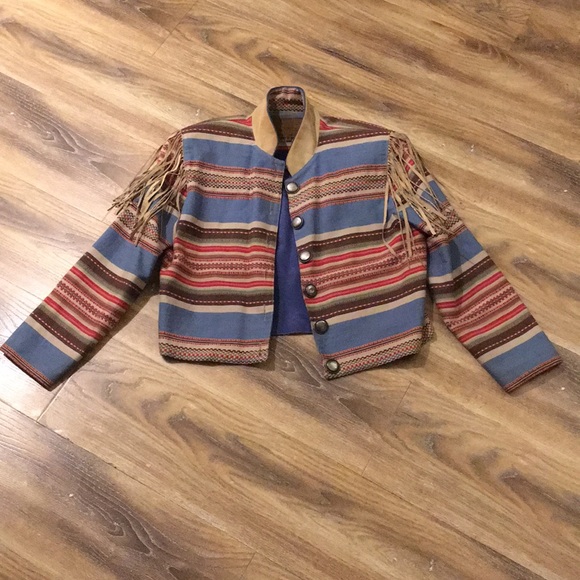Double D Ranch | Jackets & Coats | Double D Ranch Wear Stripe Fringe ...